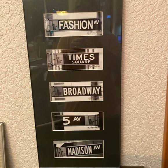 Art | Black Framed New York City Street Signs | Poshmark